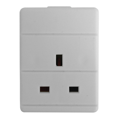 1 Gang Trailing Socket, 13A Heavy Duty White | 093-050