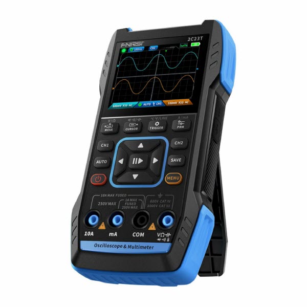 2C23T Dual Handheld 10Mhz Oscilloscope, 2MHz Function Generator & DVM ...