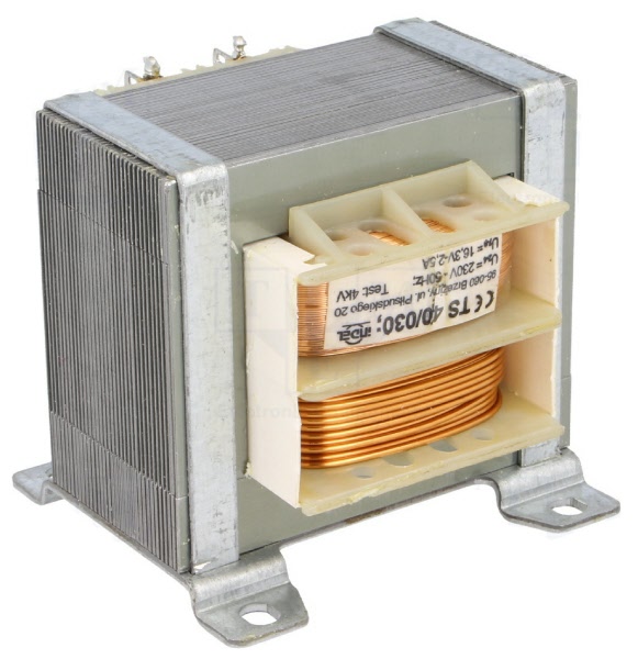 0 - 16V AC 2.5A 40VA Chassis Transformer