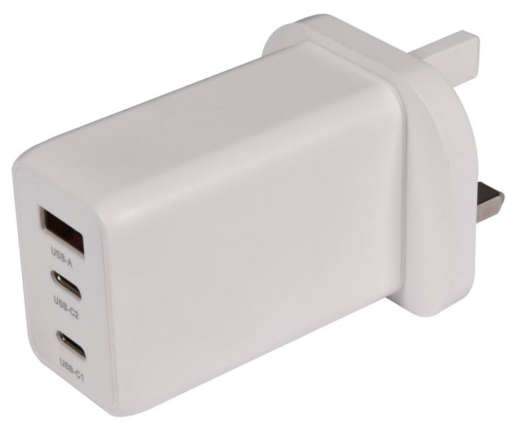 USB GaN A & C Quick Charger 65W