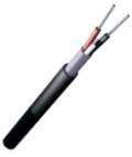Round 2 Core PVC Lap Screen Installation Cable. 7/0.2mm. 5.0mmØ - Black ...