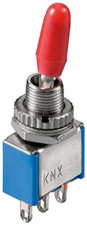 3A SPDT Miniature Low Cost Toggle Switch 6.35mmØ mounting | 218-011